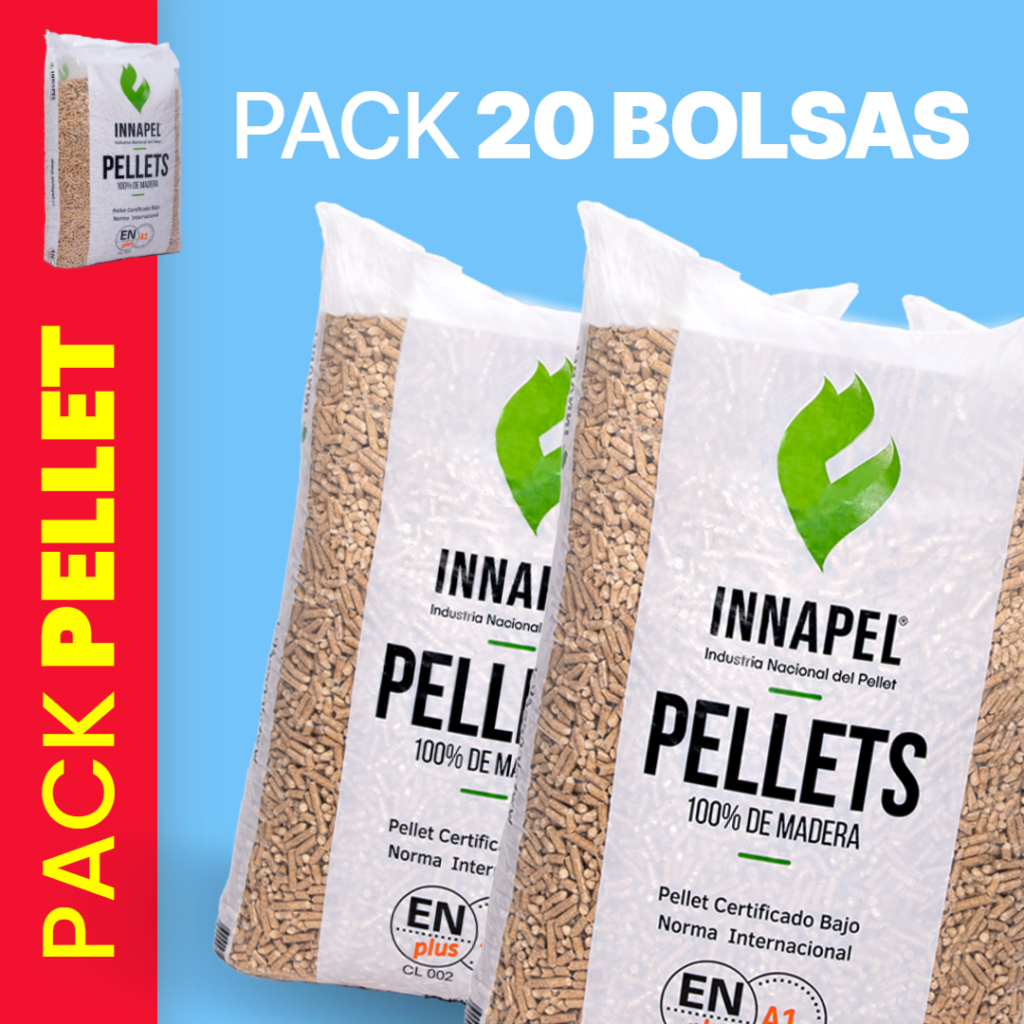 PACK 300 KG PELLET – 20 BOLSAS DE 15 KG C/U – FERRETERÍA ELEMENTO